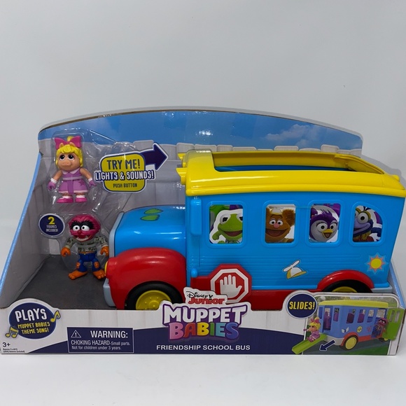 JUST PLAY | Toys | Disney Junior Muppet Babies Friendship School Bus ...